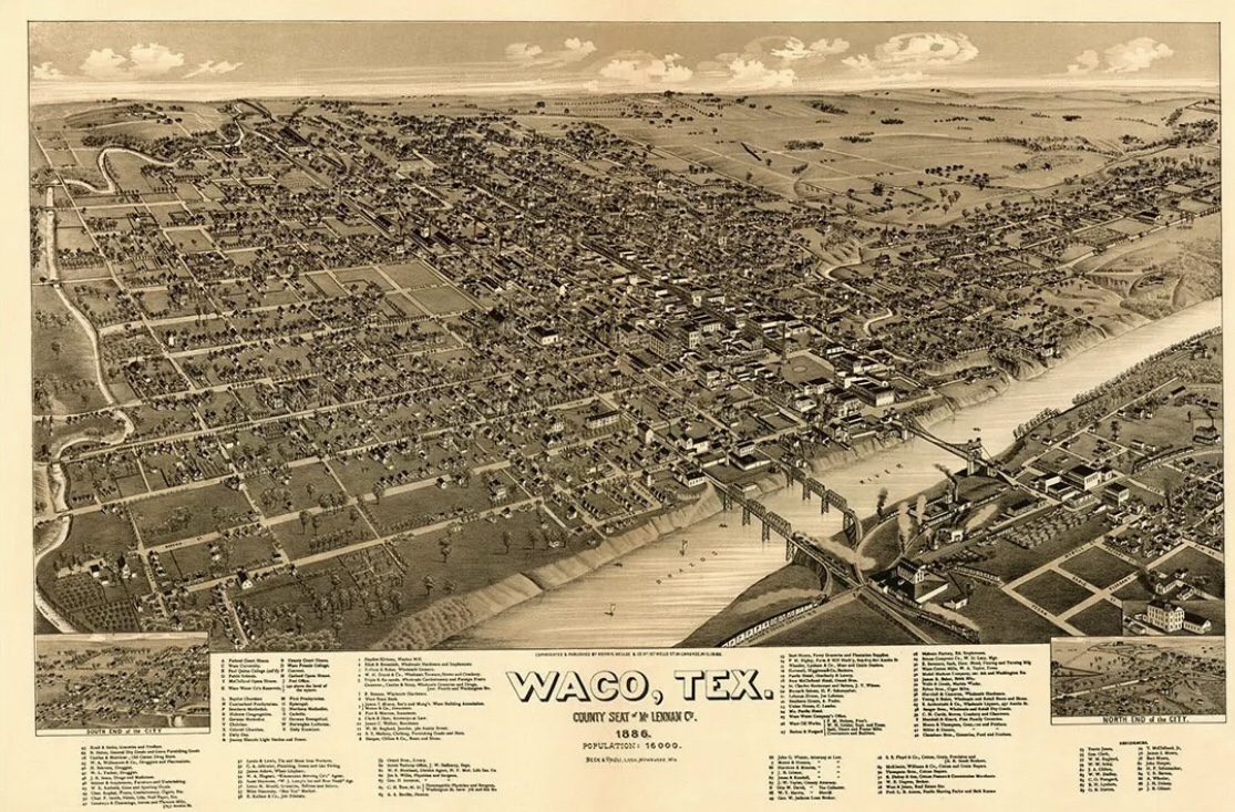 Waco in 1886 – Waco, Texas History in Pictures