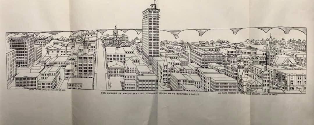 Waco Skyline, 1912 – Waco, Texas History in Pictures