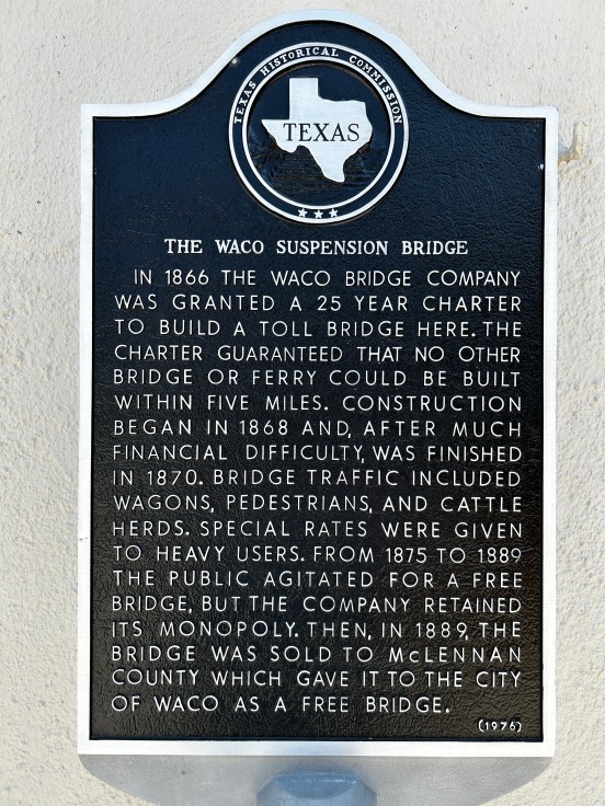 The Waco Suspension Bridge – Waco, Texas History in Pictures